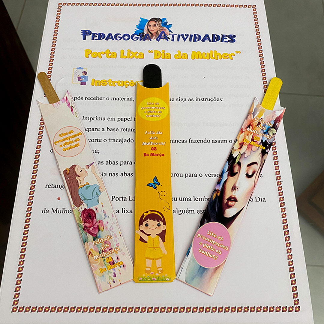 Dia da Mulher: “Lixe as Preocupações e Pinte os Sonhos” – Pedagogia
