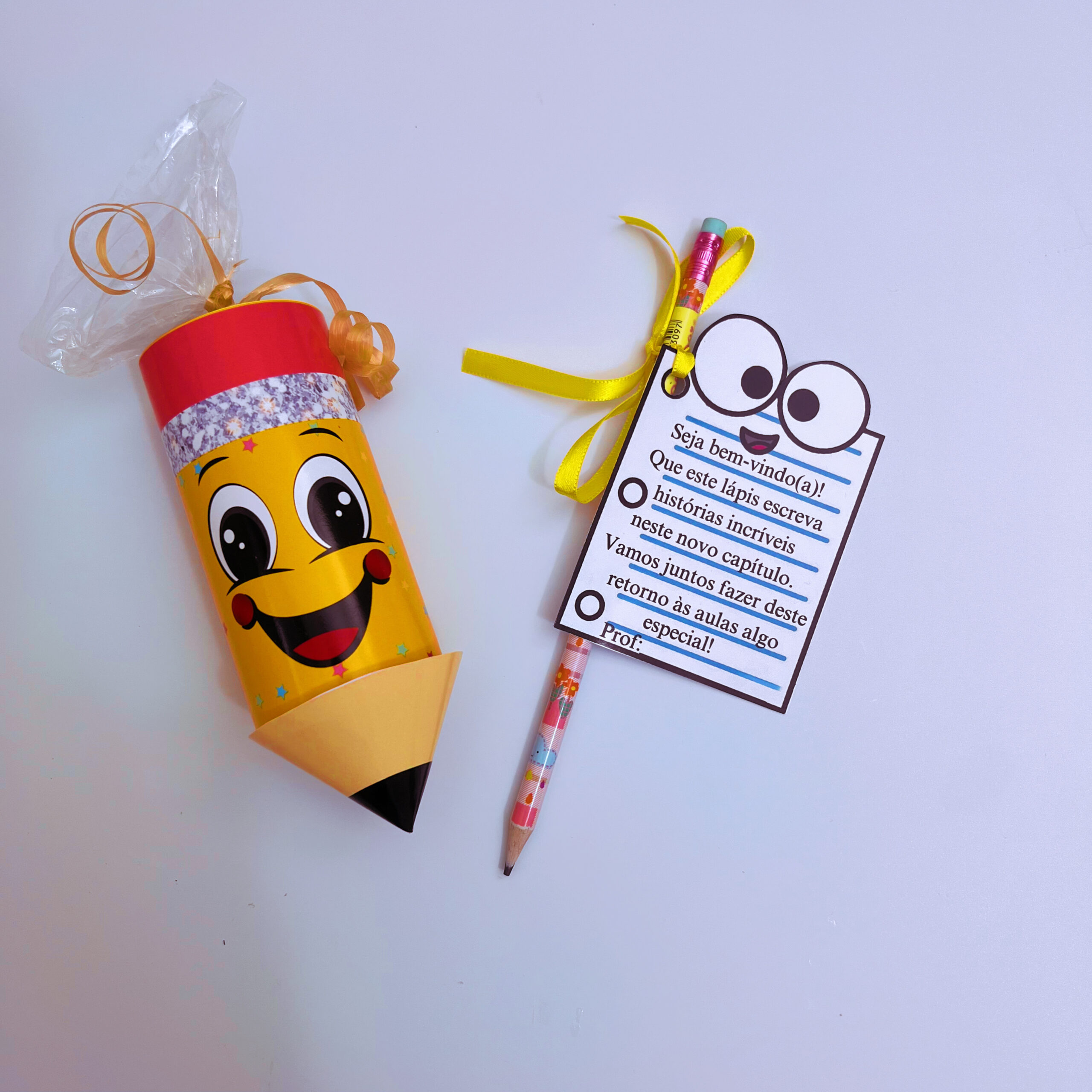 Lembrancinha Volta às Aulas – Formato de Lápis – Pedagogia